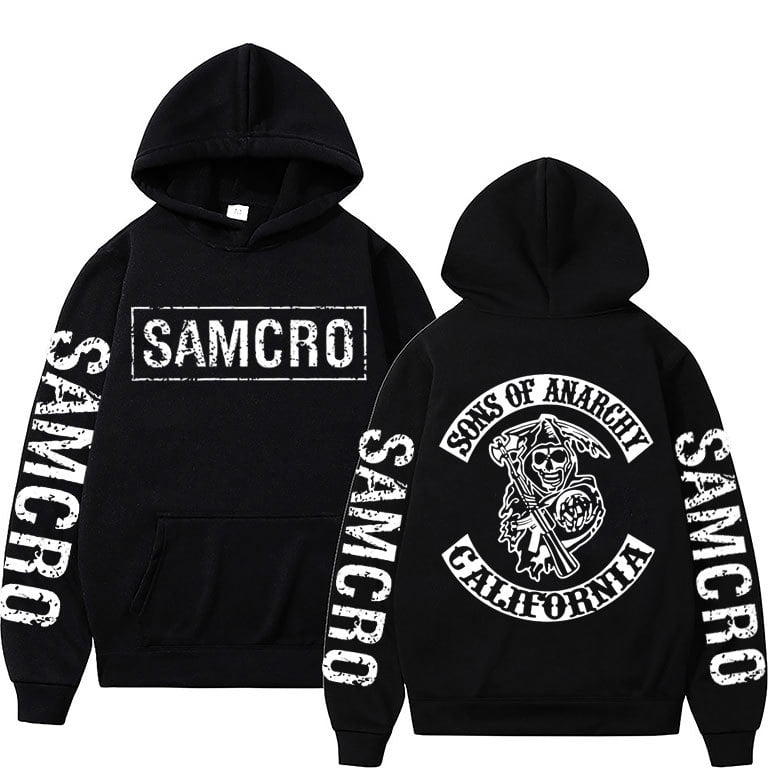 Sons of Anarchy SAMCRO Double Sided Logo Printed Hoodie S - Walmart.com