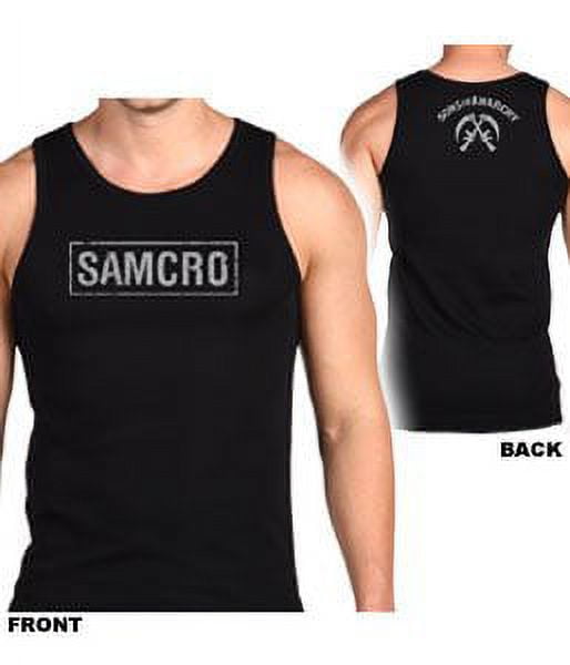 Sons of Anarchy Samcro Boxed Logo Adult Black Tank Top - Walmart.com
