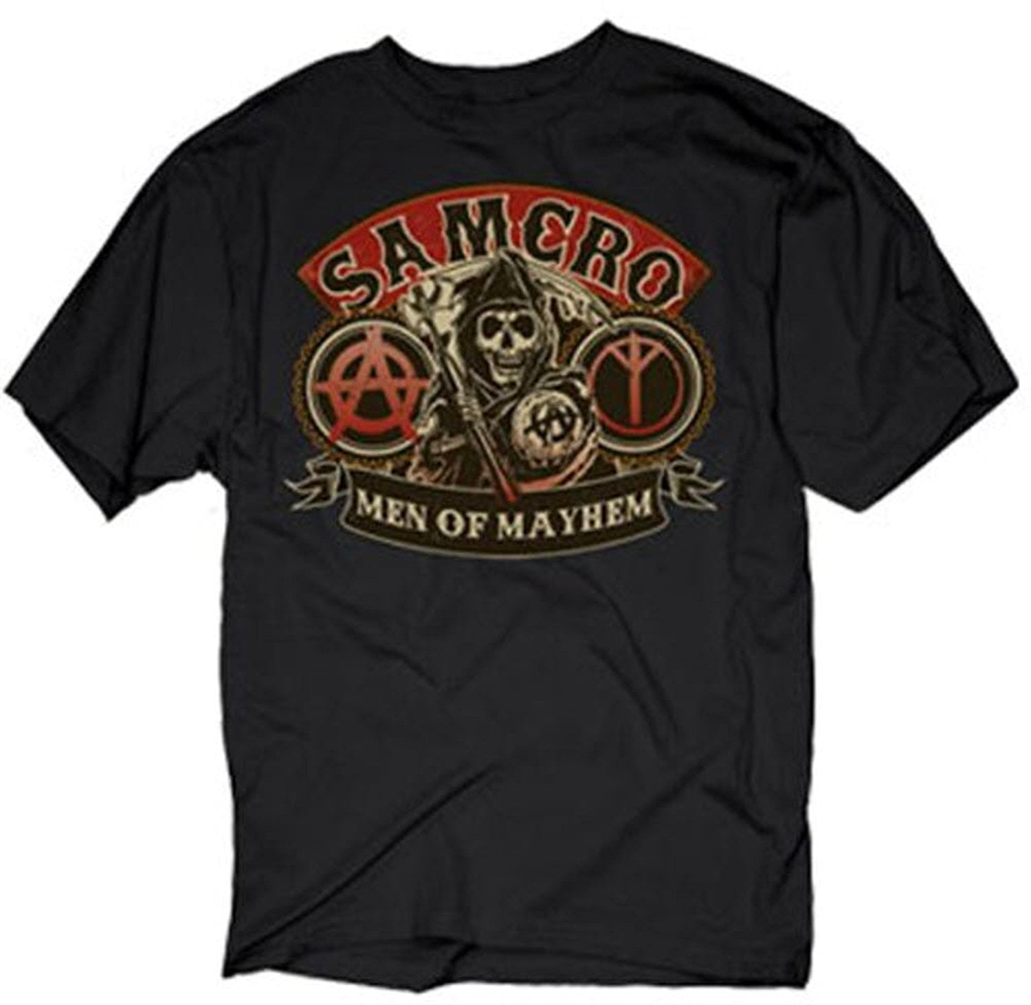 Sons of Anarchy Samcro Men of Mayhem Adult Black T-Shirt - Walmart.com