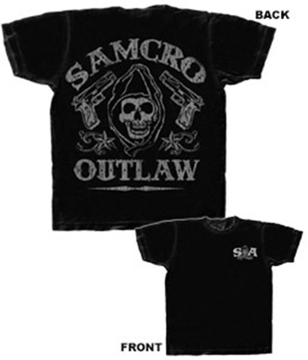 Sons of Anarchy Samcro Outlaw Reaper Guns Adult T-Shirt - Walmart.com
