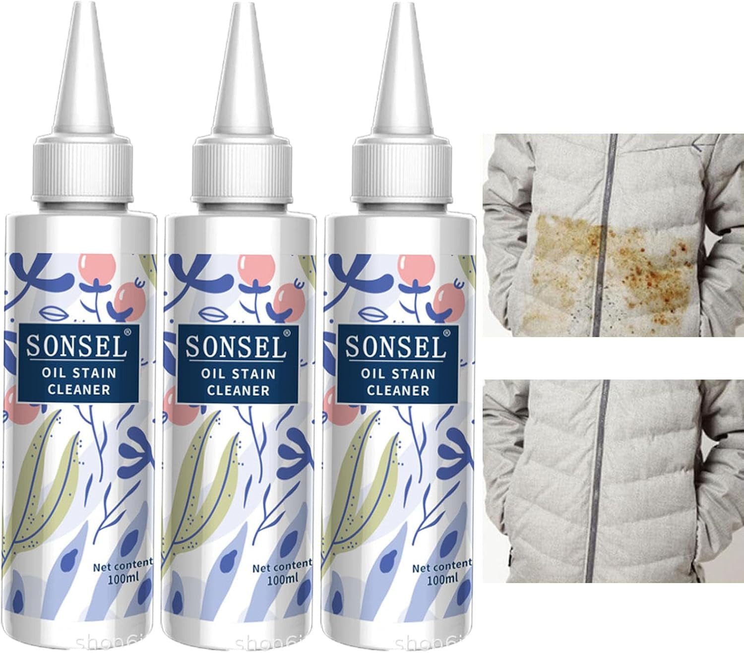 Sonsel Oil Stain Cleaner Remover, Nml Stain Remover, Garment Stubborn ...