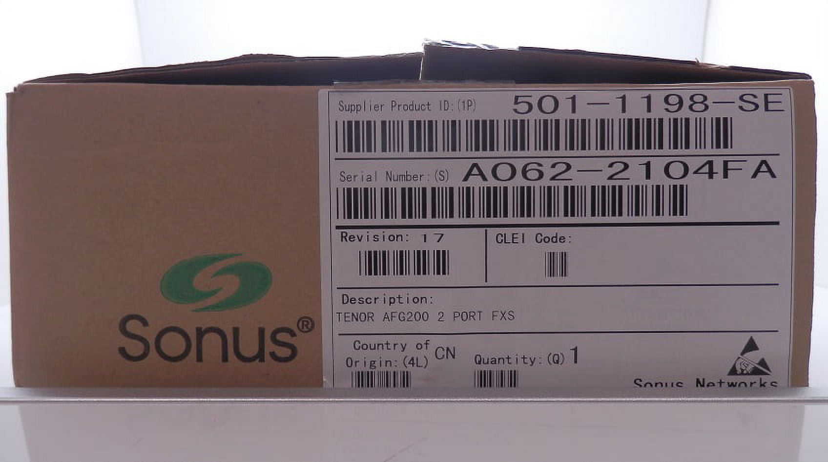 Sonus Quintum Tenor AFG200 2FXS VoIP Gateway - Walmart.com