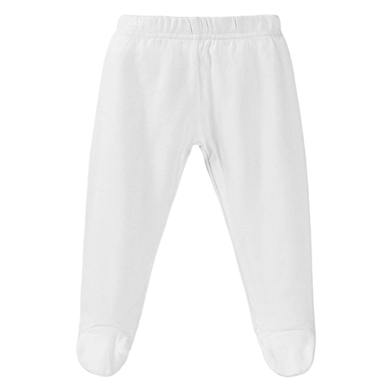 SonxaHe Newborn Boy Girl Footed Pants Stretch Waist Tapered Pants with ...