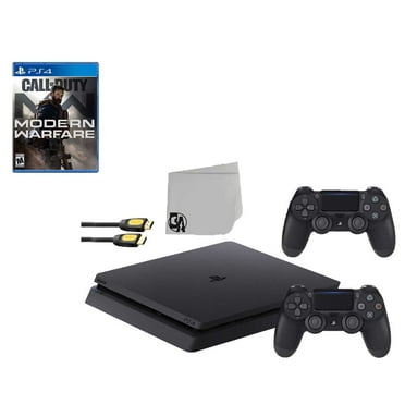 Pre-Owned Sony PlayStation 4 500GB Gaming Console Black 2 Controller ...