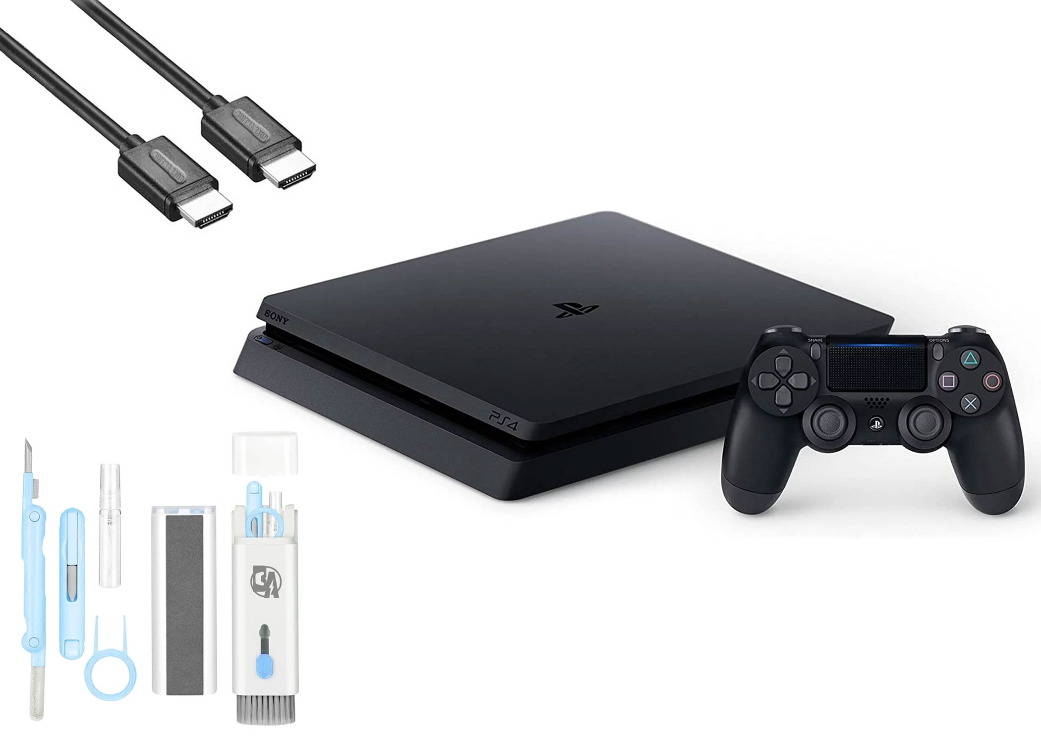 Sony PlayStation 4 Slim 500GB Gaming Console, Black, CUH-2115A ...