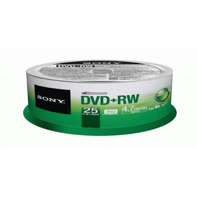 Sony 25dpw47spm 4x Dvd+rws 25 ct Spindle - Walmart.com