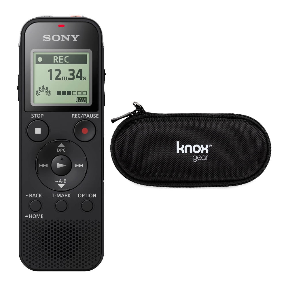 Sony 4GB Digital Voice Recorder with LCD Display, Black, ICDPX470_K6 ...