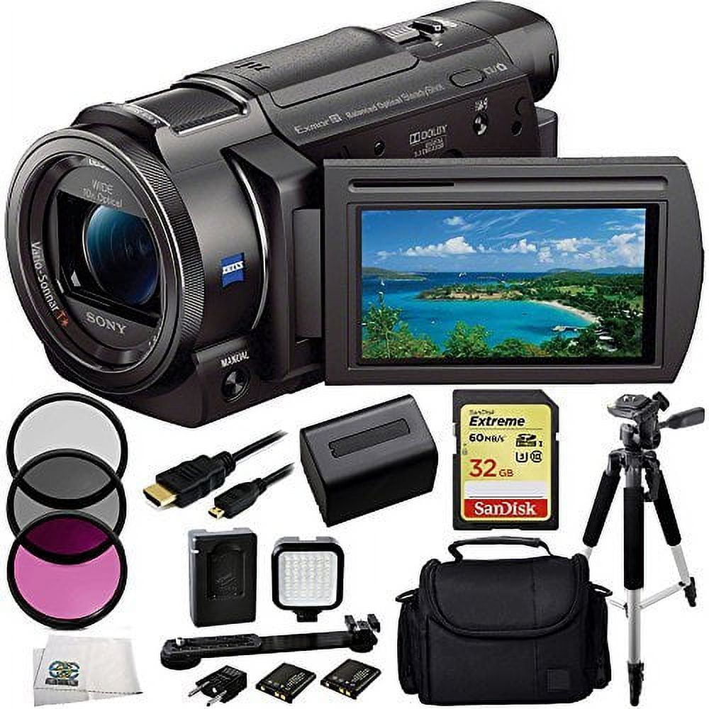 Sony 4K HD Video Recording FDRAX33 FDR-AX33 Handycam Camcorder + 32GB ...