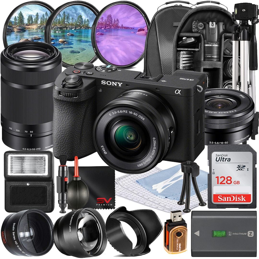 Sony A6700 Mirrorless Camera with 55-210mm Lens + 16-50mm Lens ...