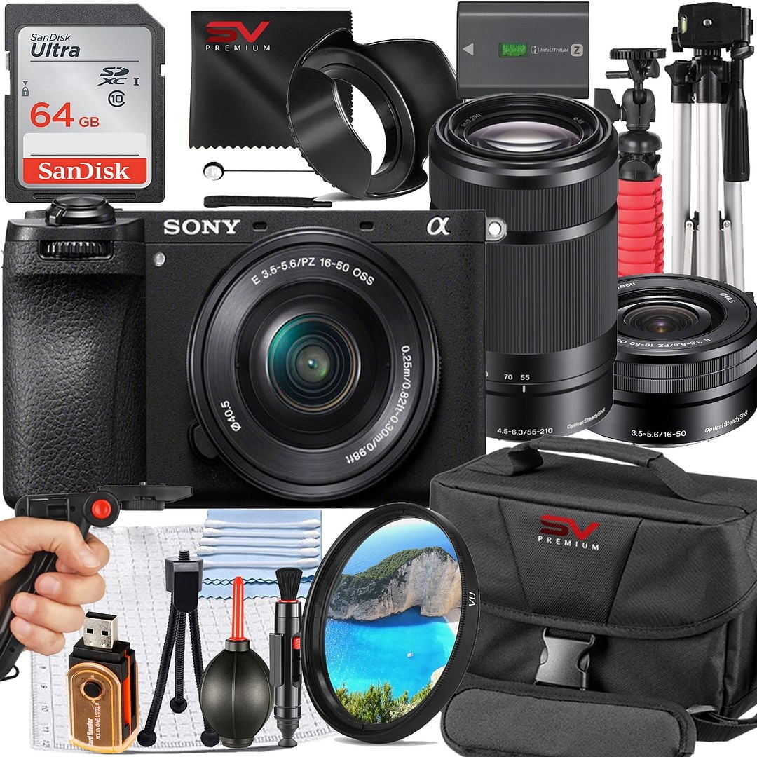 Sony A6700 Mirrorless Camera with 55-210mm Lens + 16-50mm Lens ...