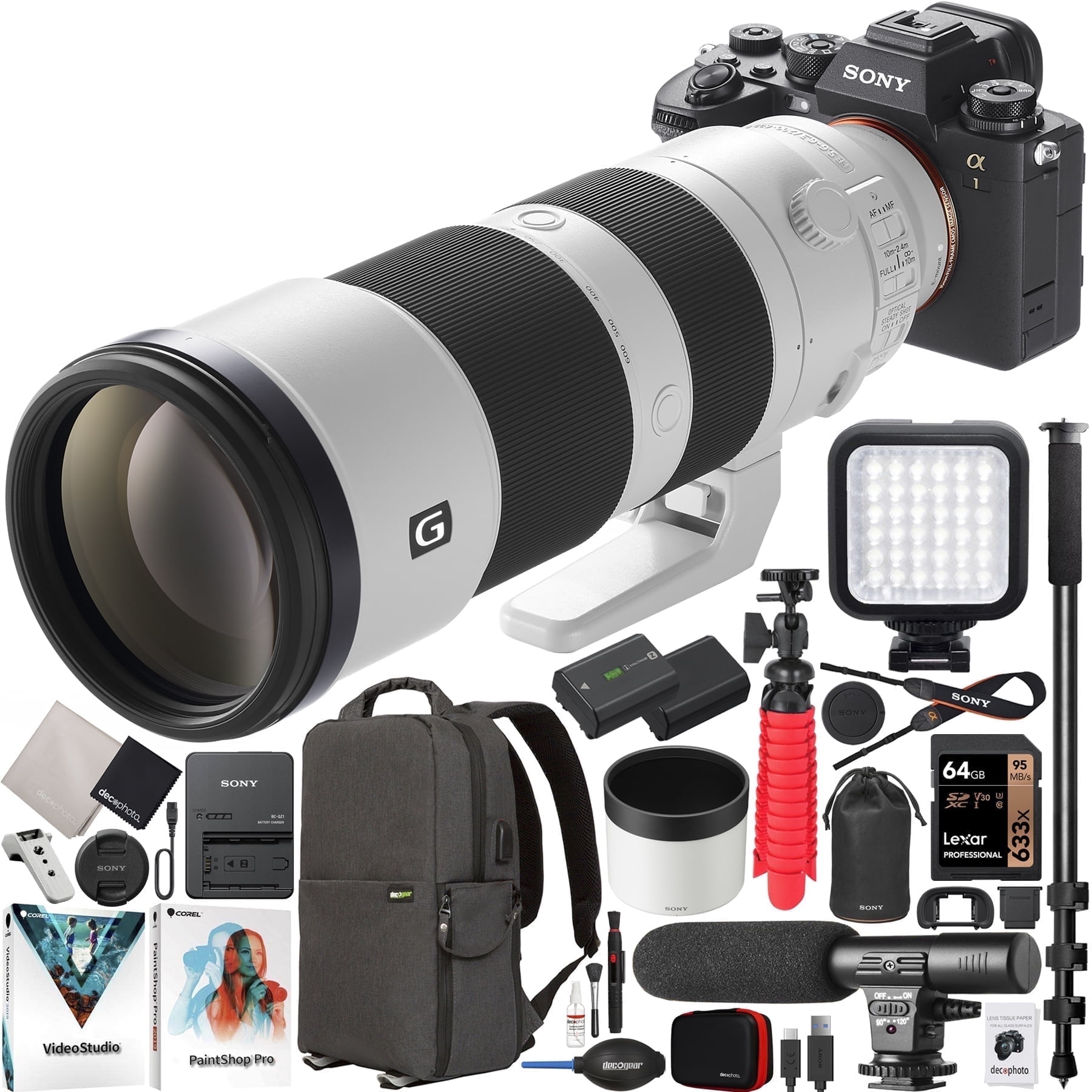 Sony Alpha 1 Full Frame Mirrorless Camera Body + 200-600mm F5.6-6.3 G ...