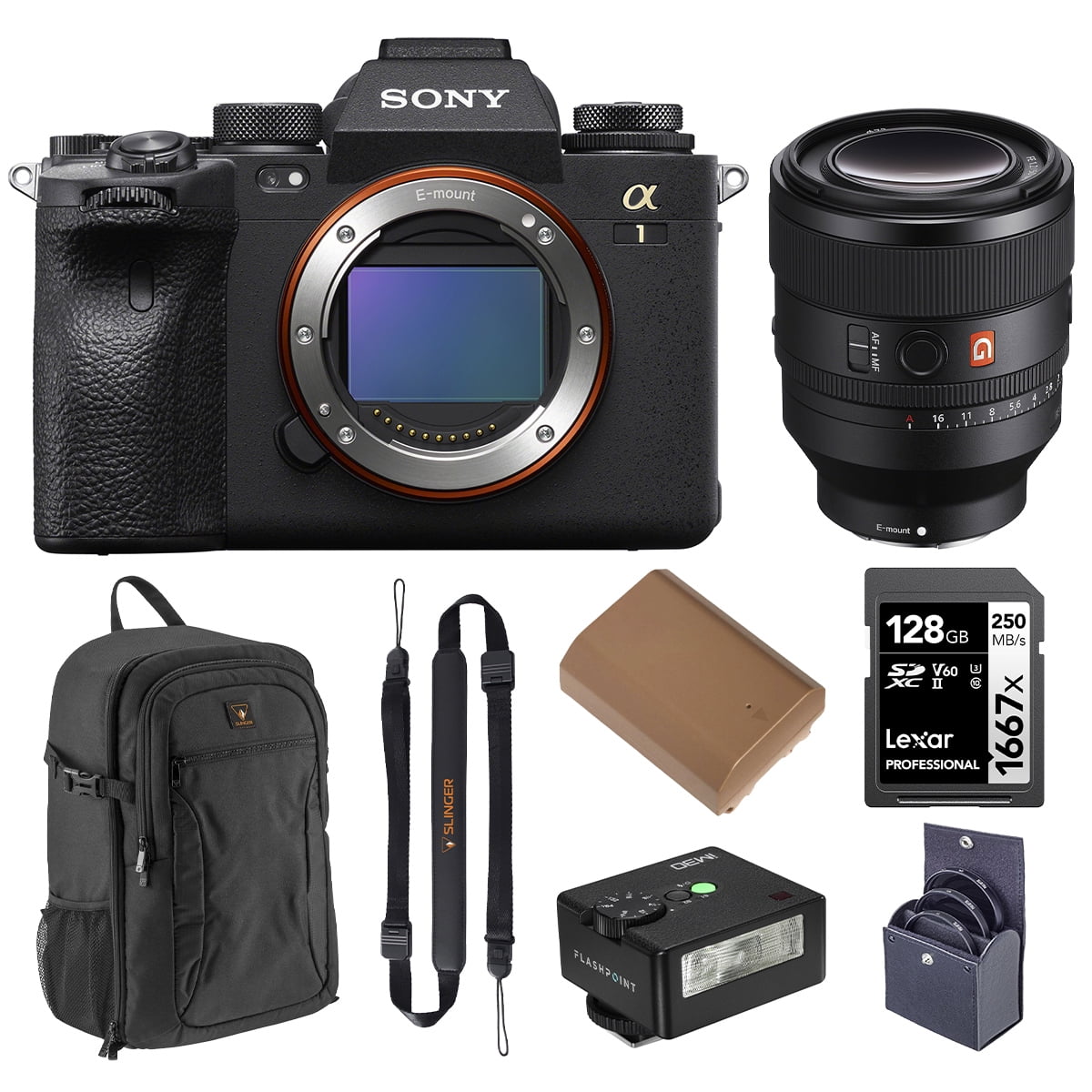 Sony Alpha 1 Mirrorless Camera, Bundle with FE 50mm f/1.2 G Master Lens ...