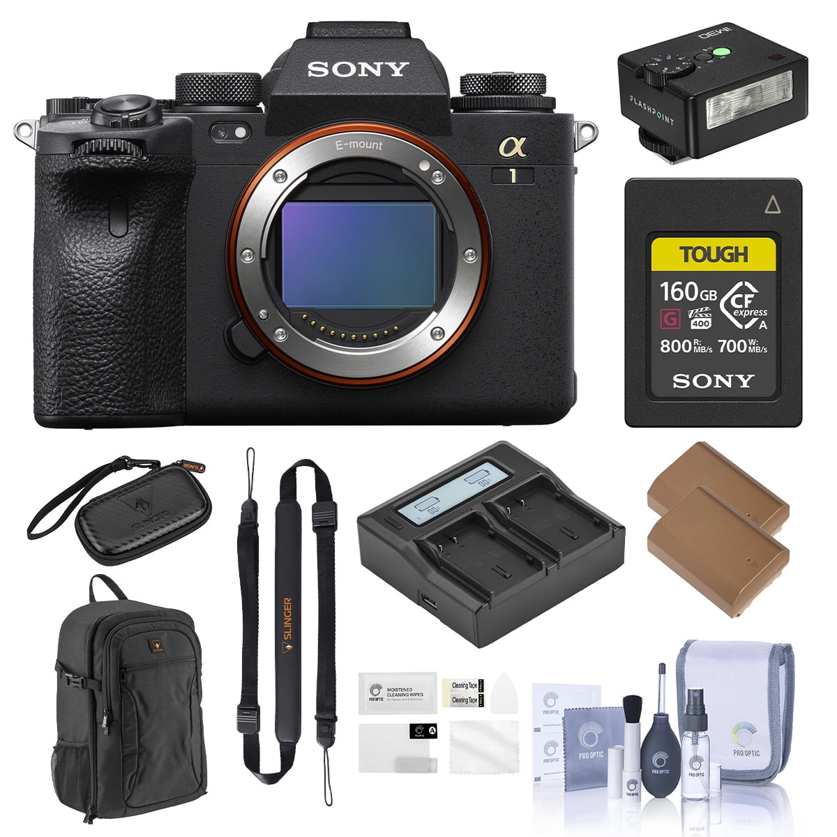 Sony Alpha 1 Mirrorless Camera, Bundle with TOUGH 160GB CFexpress Type ...