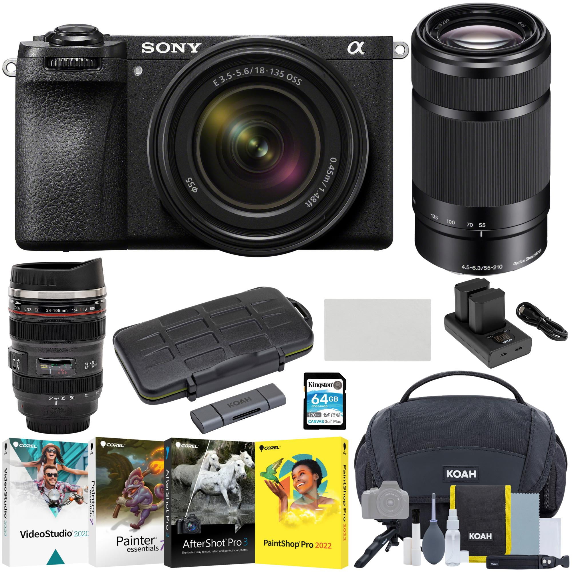 Sony Alpha 6700 APS-C Mirrorless Camera Kit: 16-50mm & 55-210mm Lens ...
