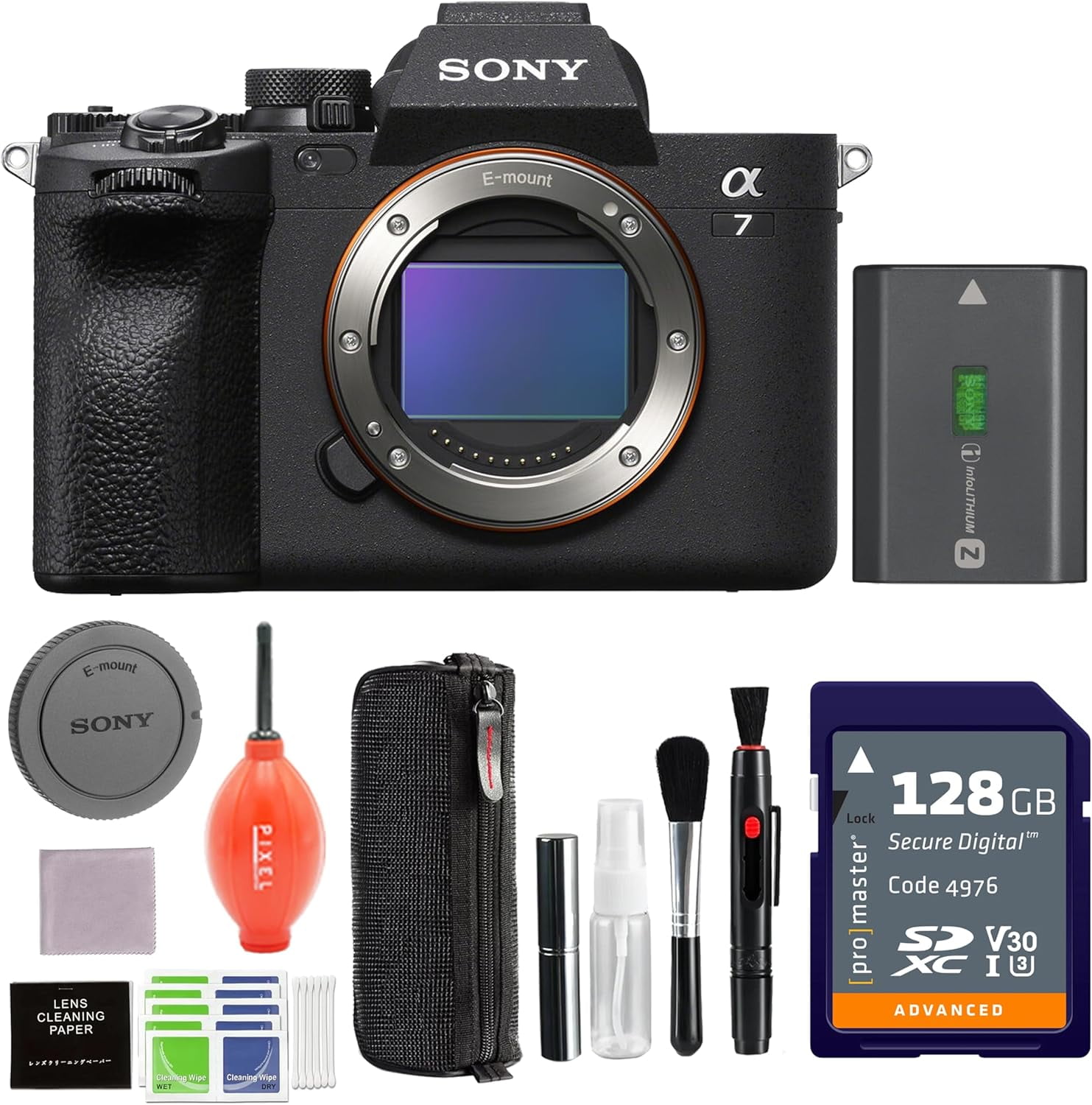 Sony Alpha 7 IV Full-Frame Mirrorless Interchangeable Lens Camera with ...