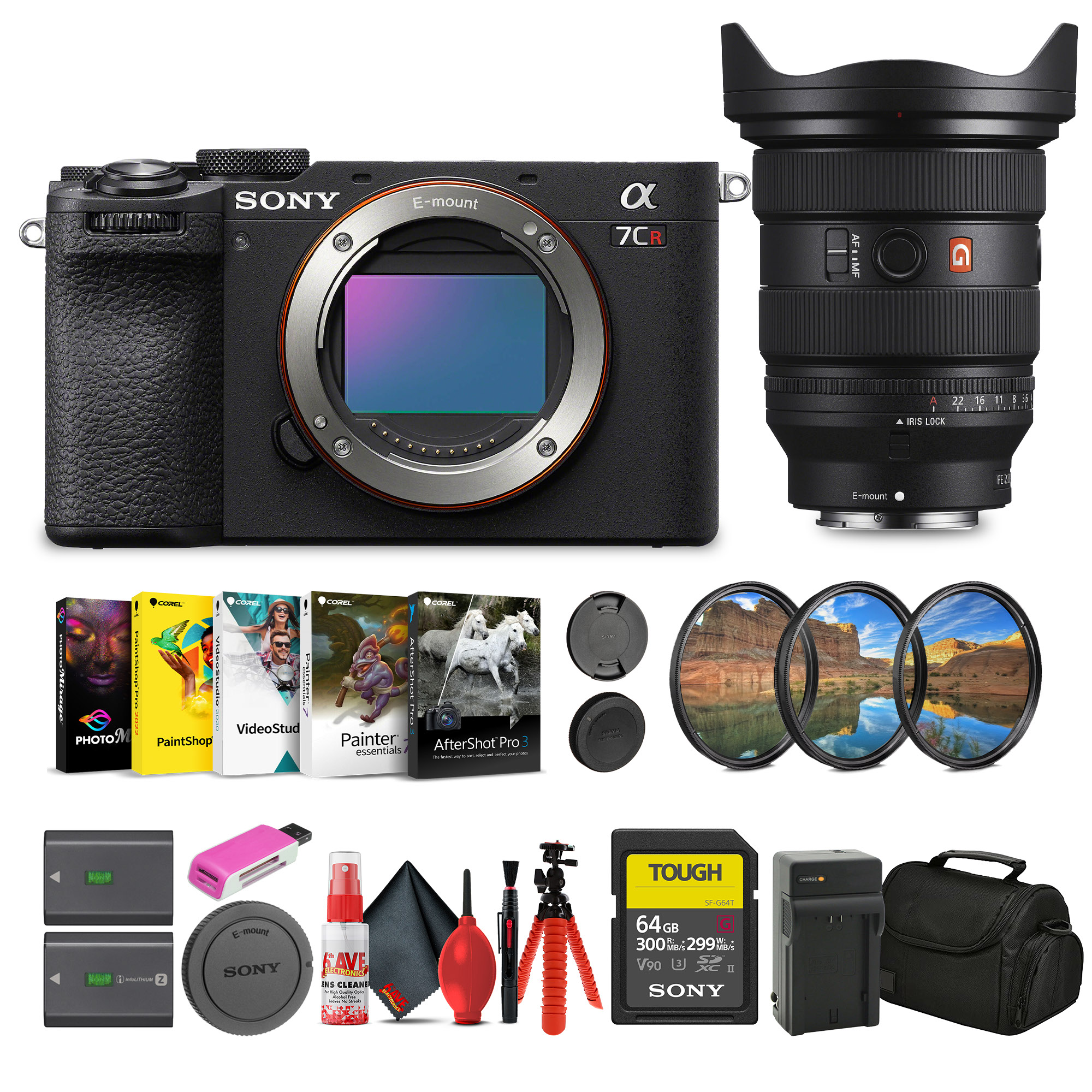 Sony Alpha 7CR Mirrorless Full-Frame Interchangeable Lens Hybrid Camera ...