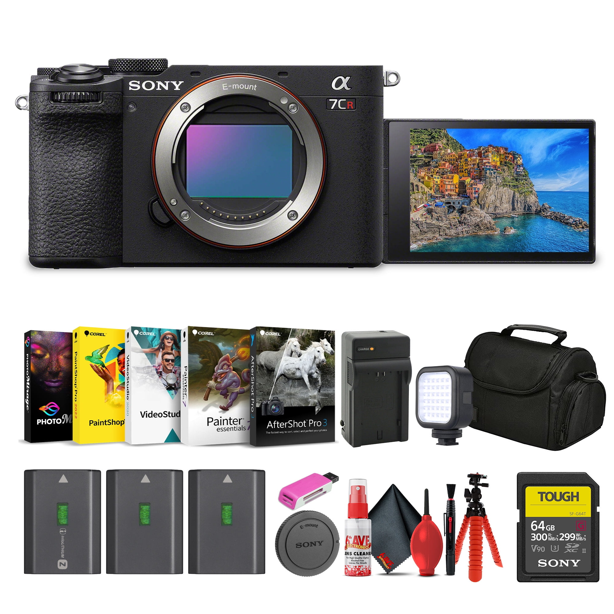 Sony Alpha 7CR Mirrorless Full-Frame Interchangeable Lens Hybrid Camera ...