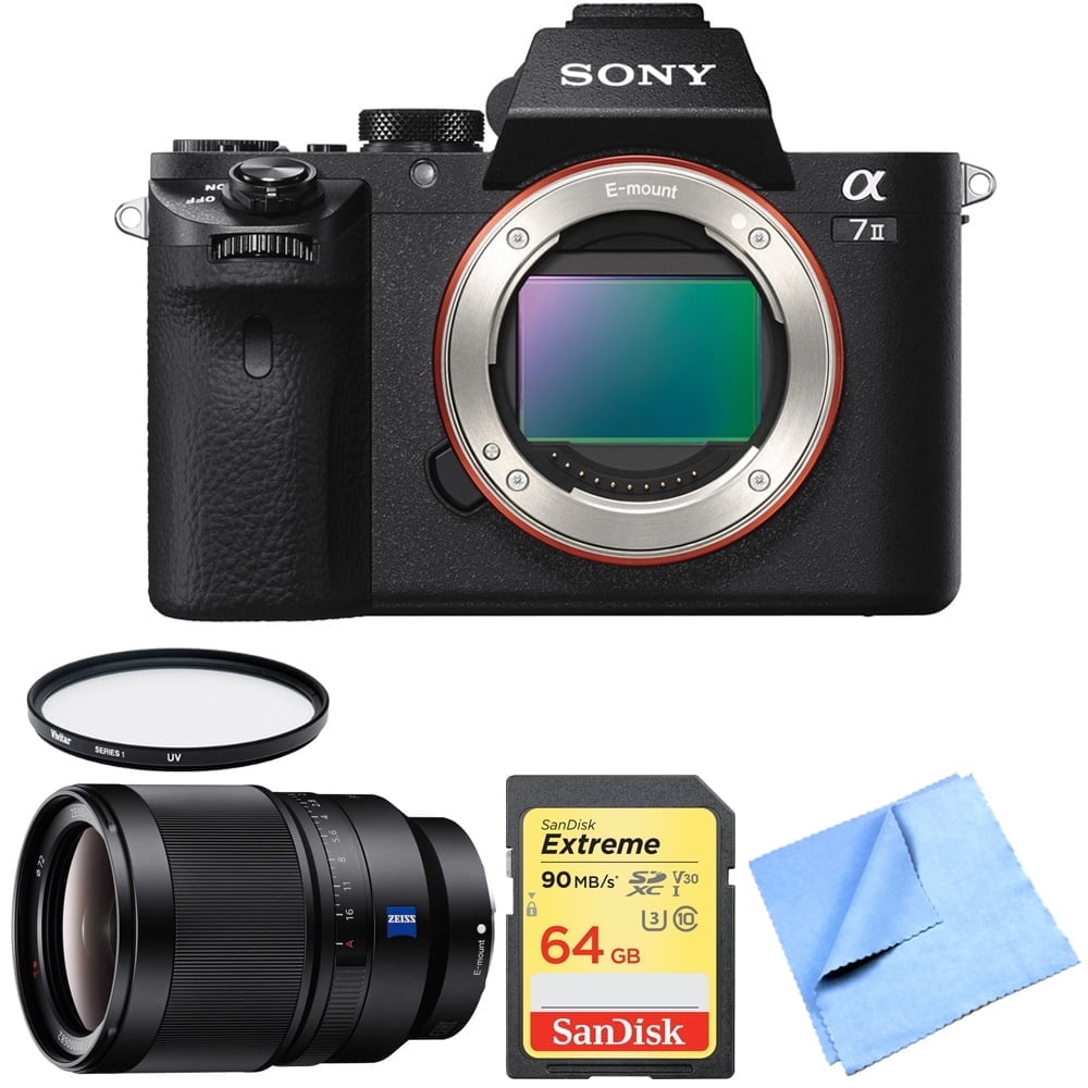 Sony Alpha 7II Mirrorless Interchangeable Lens Camera Body with Sony ...