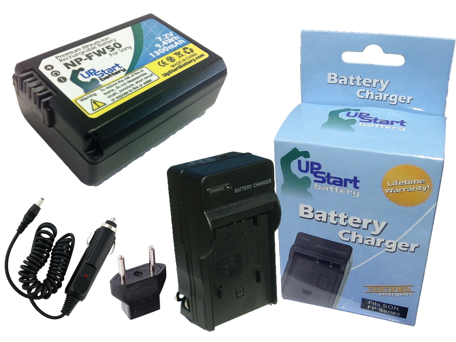 Sony Alpha A3000 Battery and Charger with Car Plug and EU Adapter ...