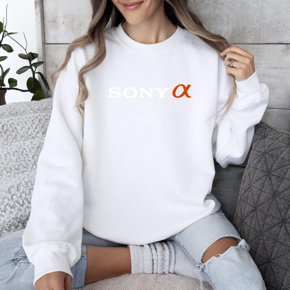 Sony Alpha Camera Logo Sweatshirt, for men & women, up to size 5XL ...