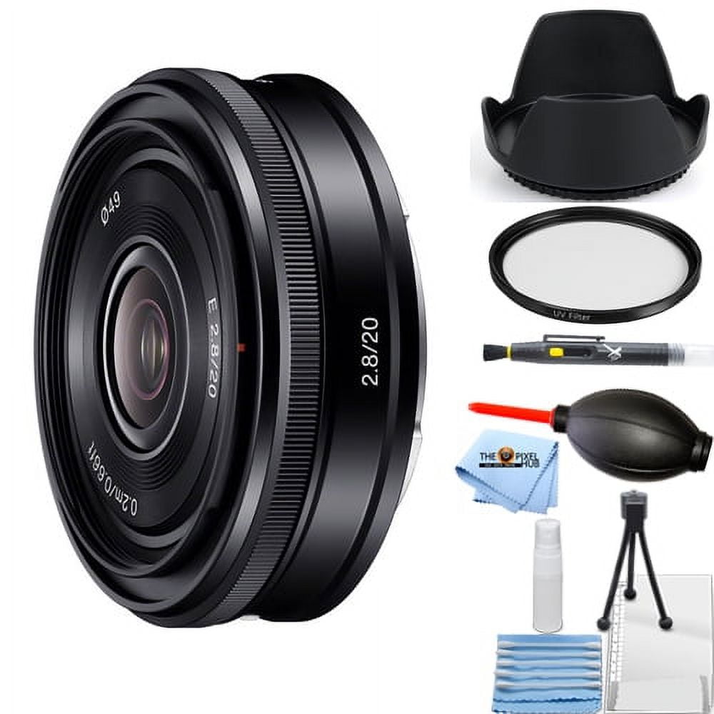 Sony Alpha E-mount 20mm f/2.8 Prime Lens SEL20F28 - 7PC Accessory ...