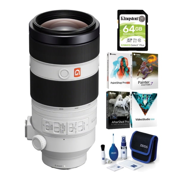 Sony Alpha FE 100-400mm f/4.5-5.6 GM Super Telephoto Zoom Lens Bundle ...
