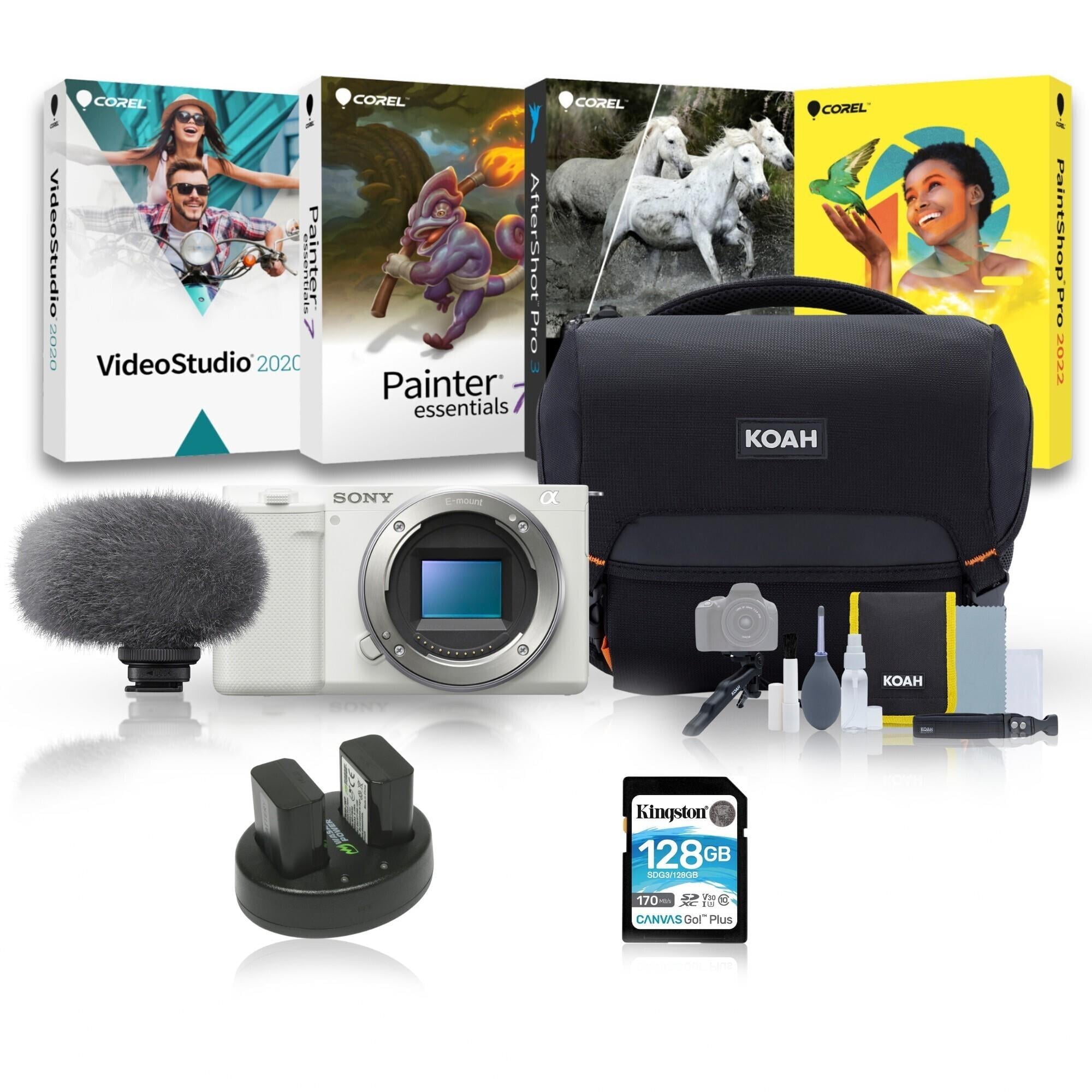 Sony Alpha ZV-E10 APS-C Mirrorless Vlog Camera with Shotgun Microphone ...