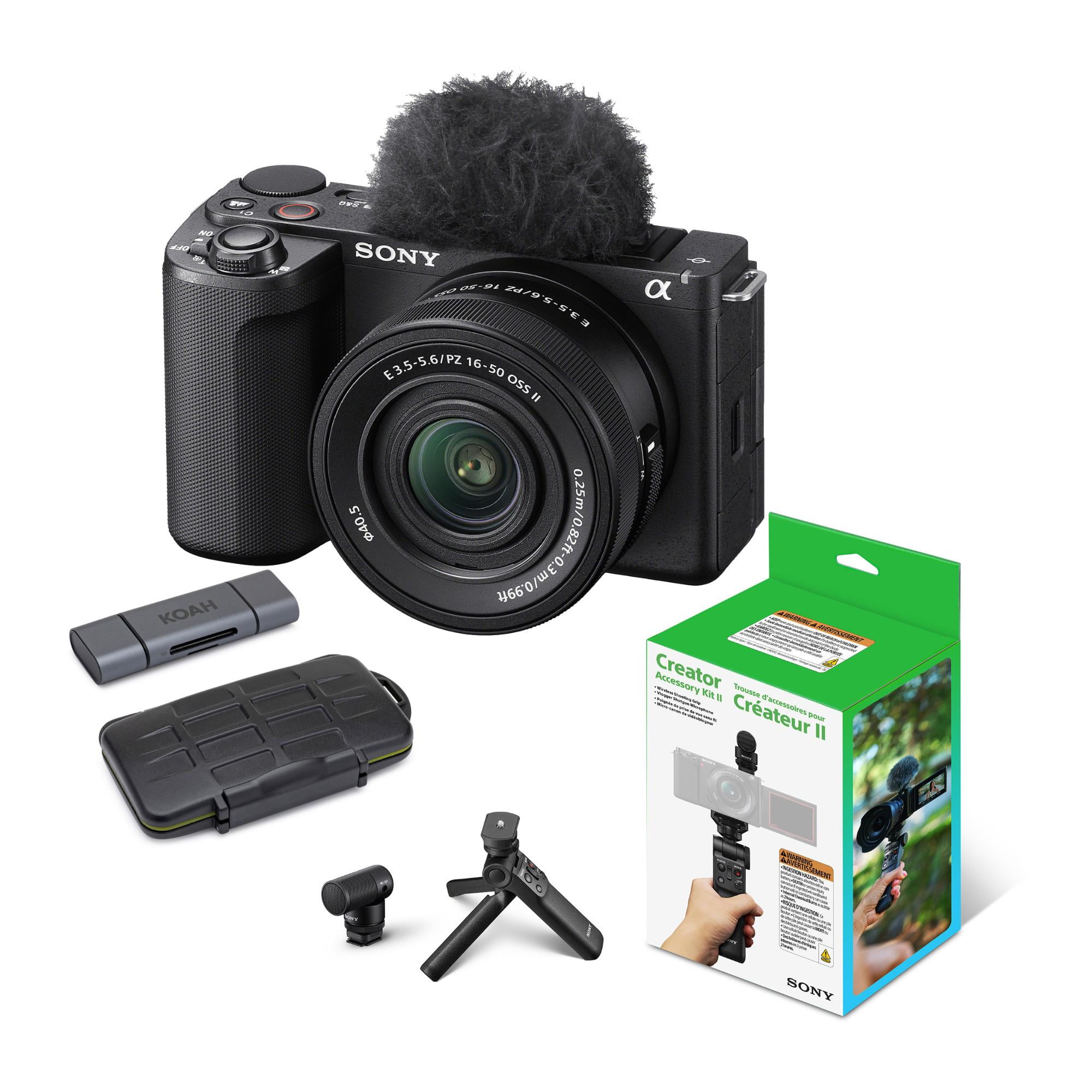Sony Alpha ZV-E10 II Content Creators Camera with APS-C Mirrorless Lens ...