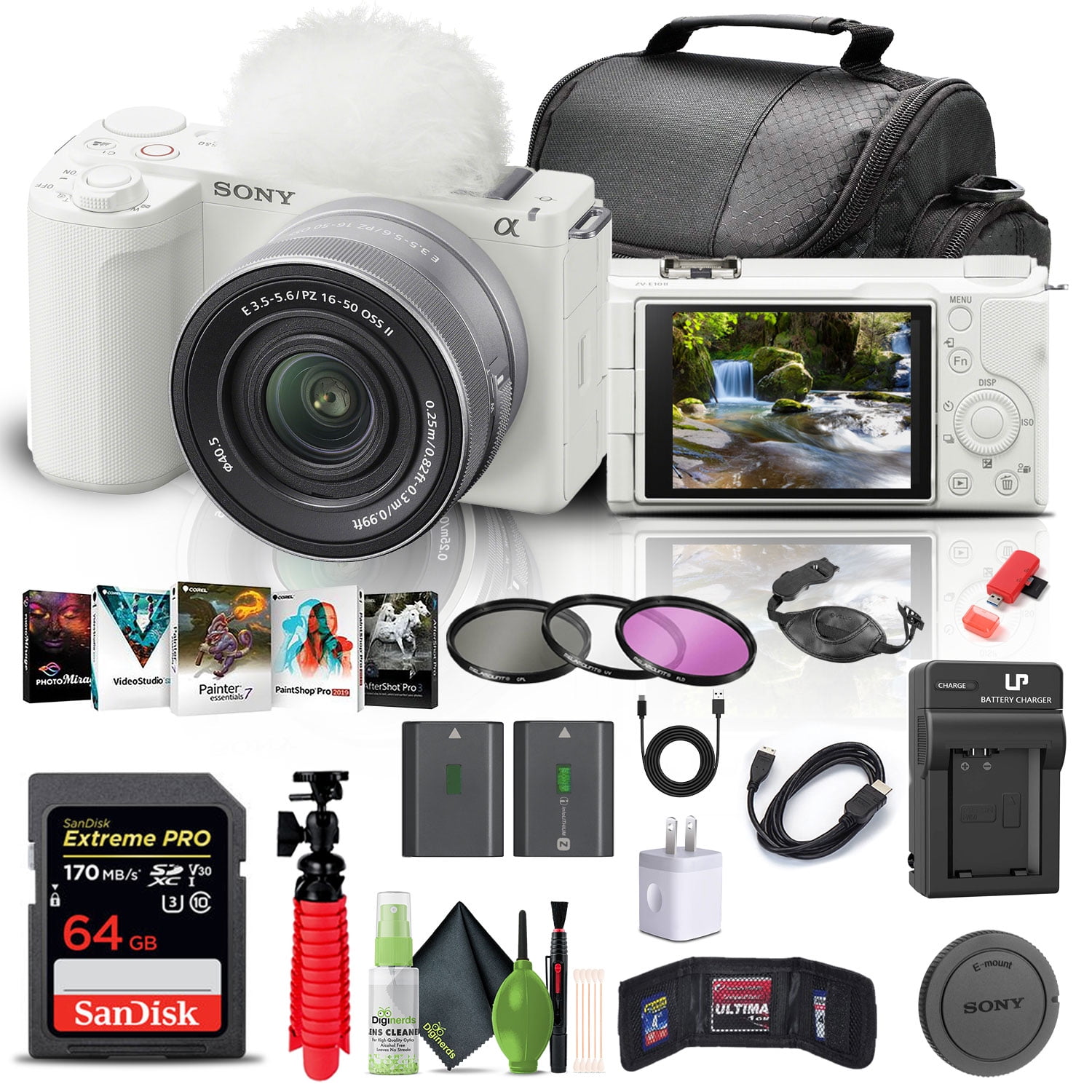 Sony Alpha ZV-E10 II Mirrorless Camera with 16-50mm Lens (White ...