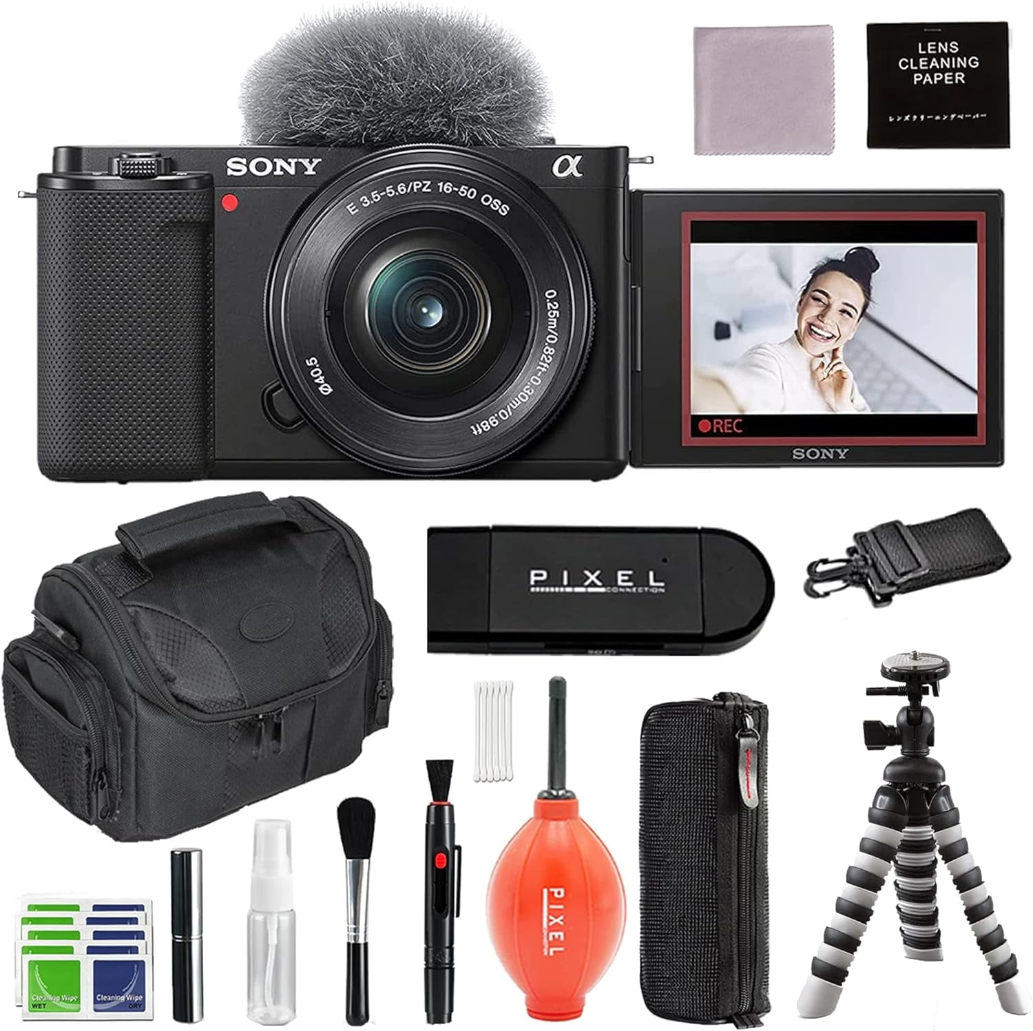 Sony Alpha ZV-E10 Mirrorless Vlog Camera & 16-50mm Lens Bundle with ...