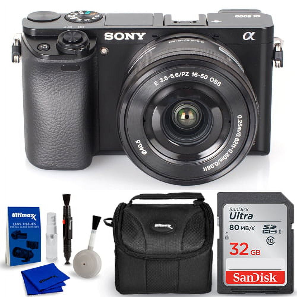 Sony Alpha a6000 Mirrorless Digital Camera W/ 16-50mm Lens (Black ...
