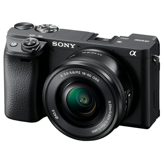 Sony Alpha a6400 Mirrorless Digital Camera - 16-50mm Lens - Walmart.com