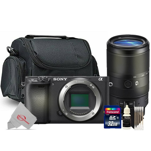 Sony Alpha a6400 Mirrorless Digital Camera with Sony E 70-350mm G OSS Lens Accessory Bundle Kit ...