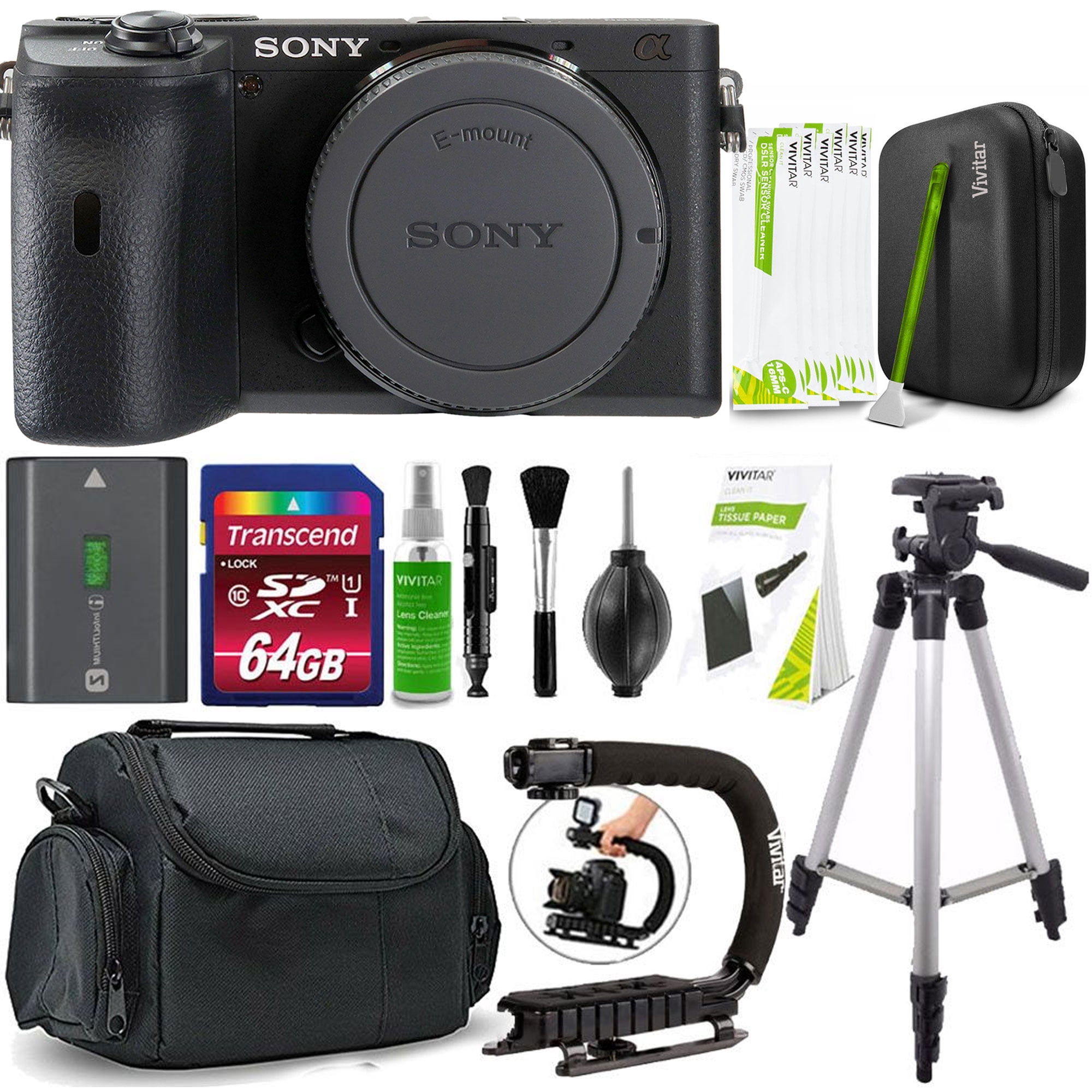Sony Alpha a6600 24.2MP Mirrorless Digital Camera Body with Extra ...