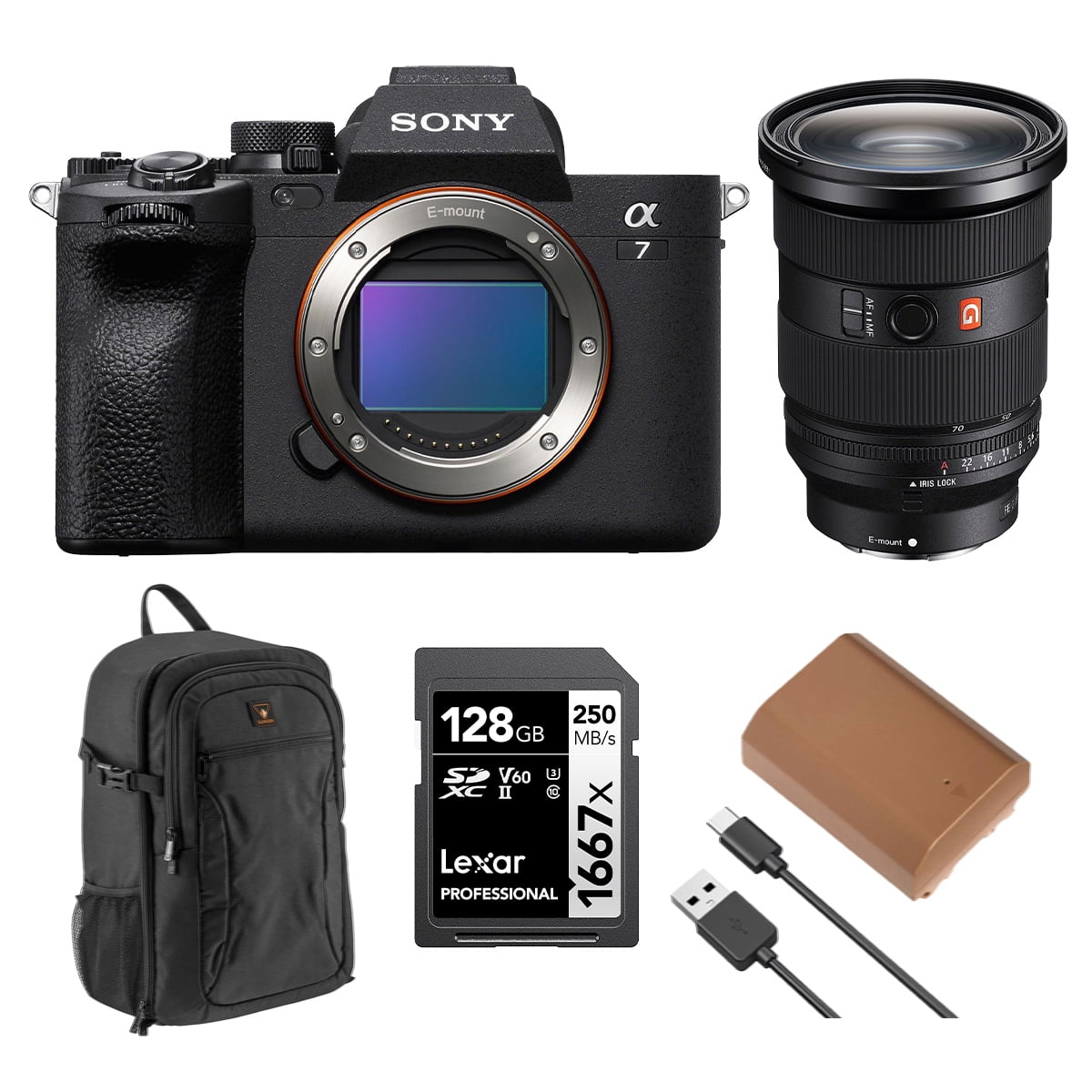 Sony Alpha a7 IV Mirrorless Camera with FE 24-70mm f/2.8 GM II Lens ...