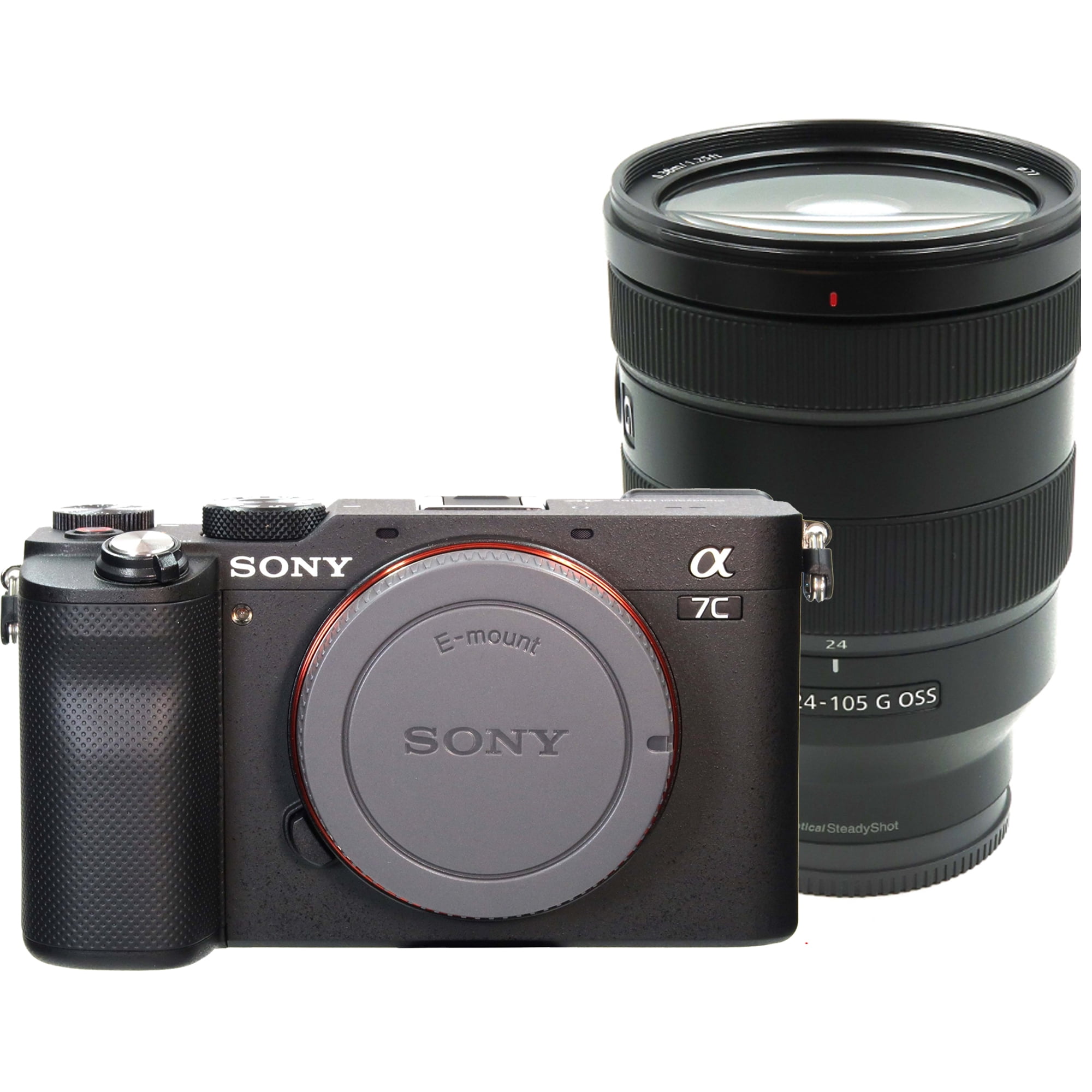 Sony Alpha a7C 24.2MP Full-Frame Mirrorless Digital Camera + Sony FE 24-105mm f/4 G OSS Lens ...