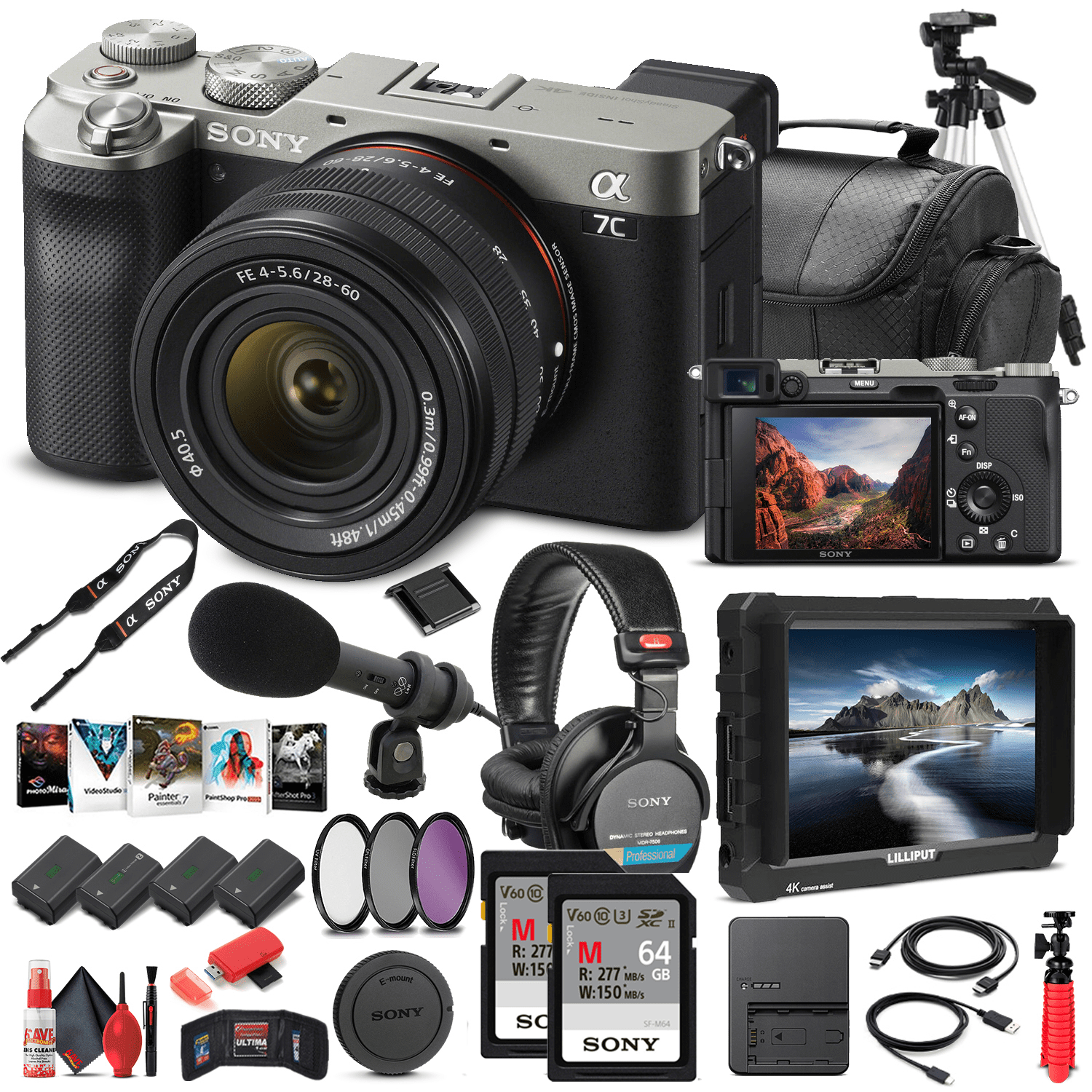 Sony Alpha a7C Mirrorless Camera W/ 28-60mm Lens Silver ILCE7CL/S - Pro ...