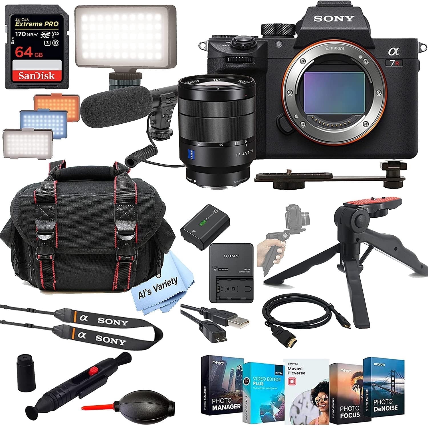 Sony Alpha a7R IVA Mirrorless Digital Camera Bundle with Accessories ...