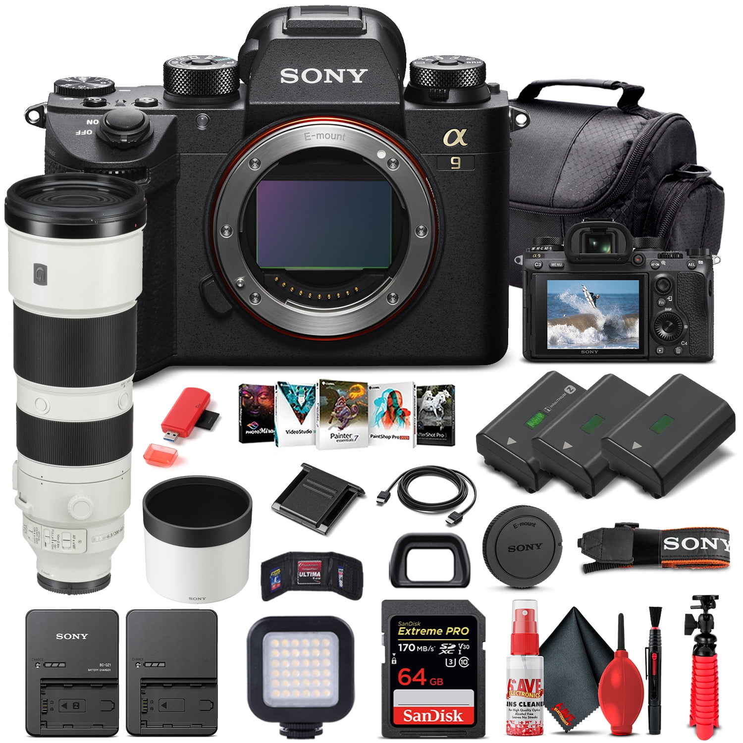 Sony Alpha a9 II Mirrorless Camera W/ Sony FE 200-600mm Lens - Advanced Bundle - Walmart.com