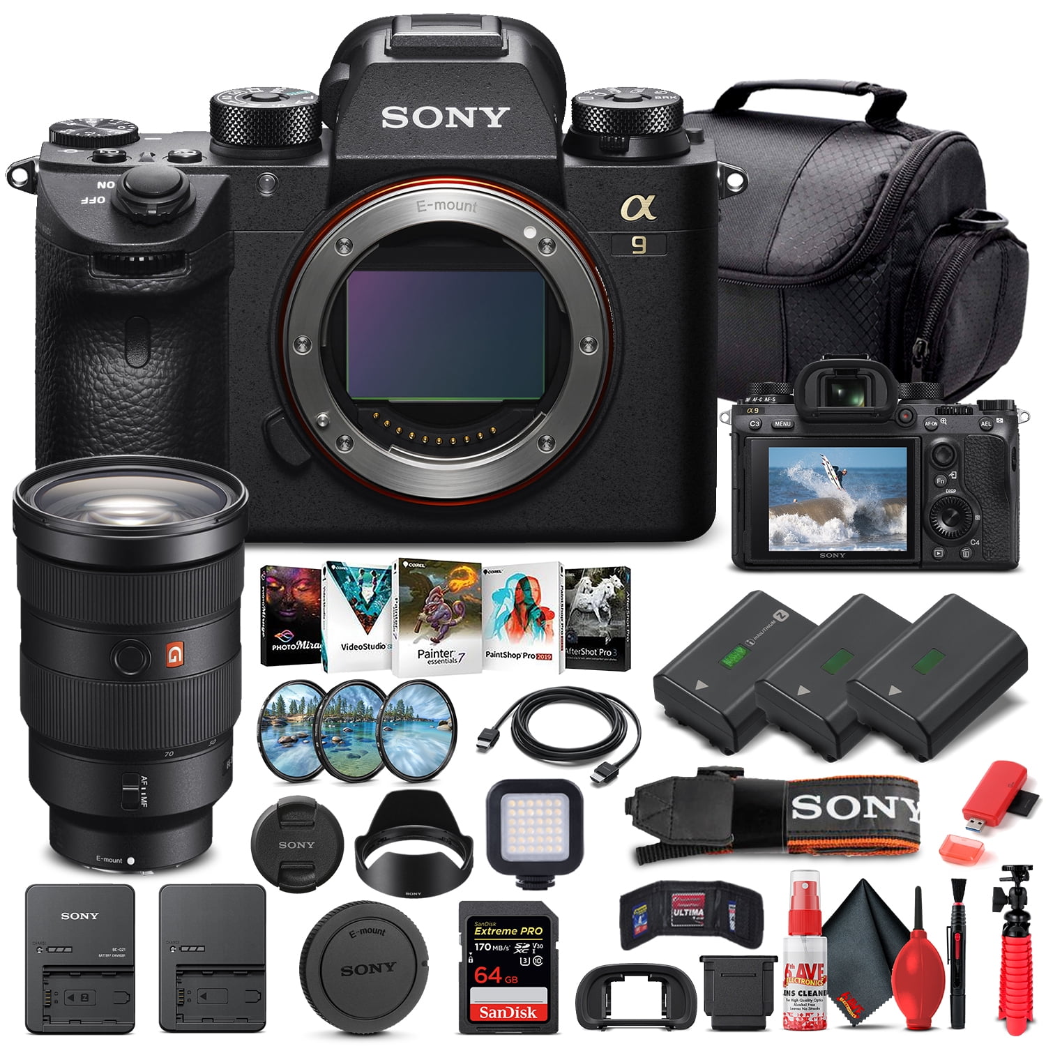 Sony Alpha a9 II Mirrorless Camera W/ Sony FE 24-70mm Lens - Advanced Bundle - Walmart Business ...