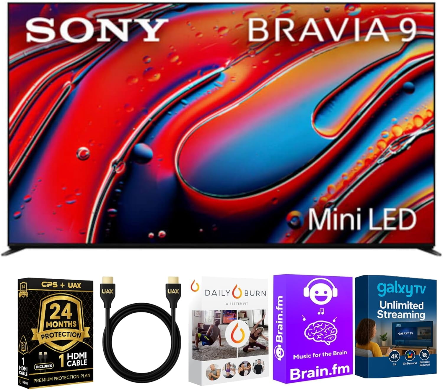Sony BRAVIA 9 Mini LED QLED 4K HDR Google TV Bundle – XR Backlight ...