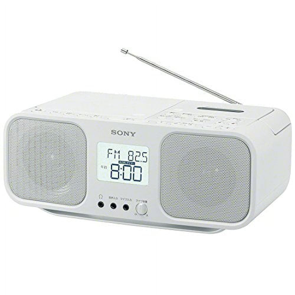 Sony CD Radio Recorder CFD-S401: LCD, Karaoke, Battery-Powered, White ...