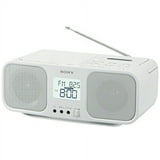 Sony CD Radio Recorder CFD-S401: LCD, Karaoke, Battery-Powered, White - Walmart.com
