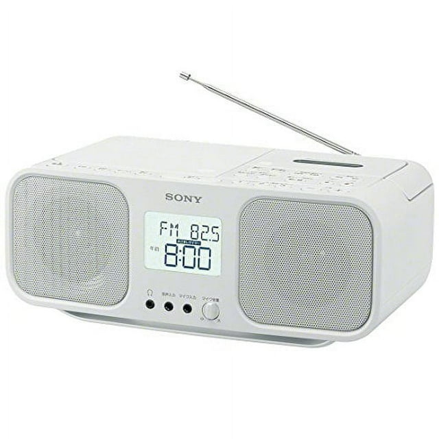 Sony CD Radio Recorder CFD-S401: LCD, Karaoke, Battery-Powered, White - Walmart.com