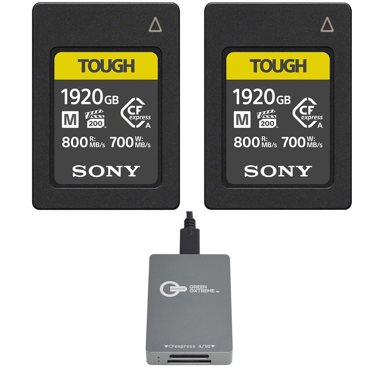 Sony CEA-M Series TOUGH 1920GB CFexpress Type-A Memory Card, 2-Pack ...