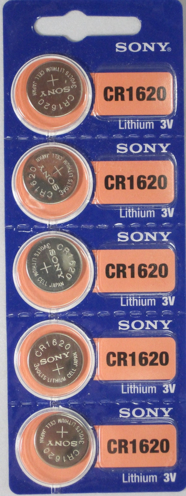 Sony CR1620 3 Volt Lithium Coin Watch Batteries (25 Batteries ...