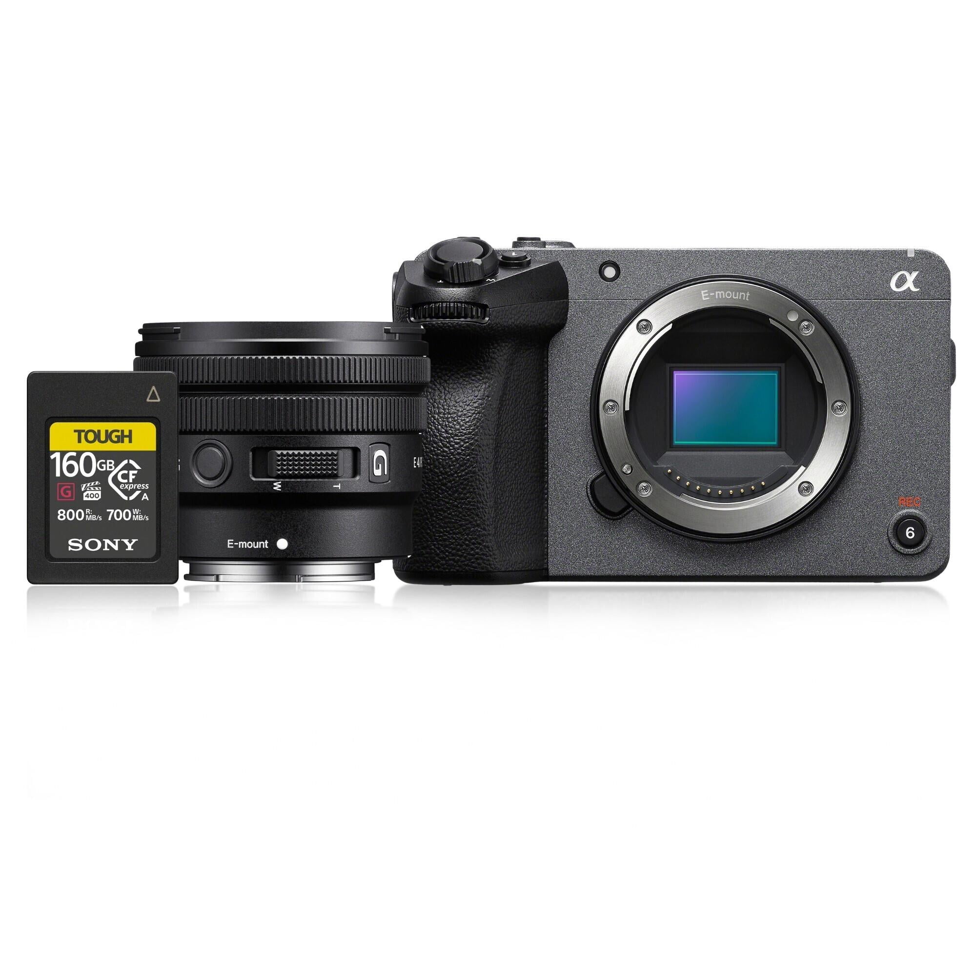 Sony Cinema Line FX30 Super 35 Camera (Body Only) Bundle with Sony E PZ 10-20mm F4 G APS-C ...