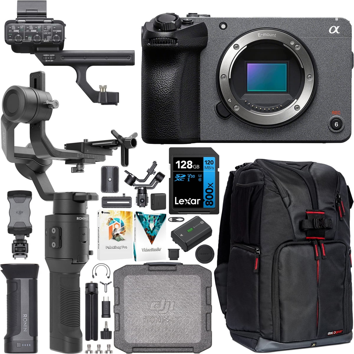 Sony Cinema Line FX30 Super 35 Camera Body with XLR Top Handle Unit ILME-FX30 Filmmaker's Bundle ...