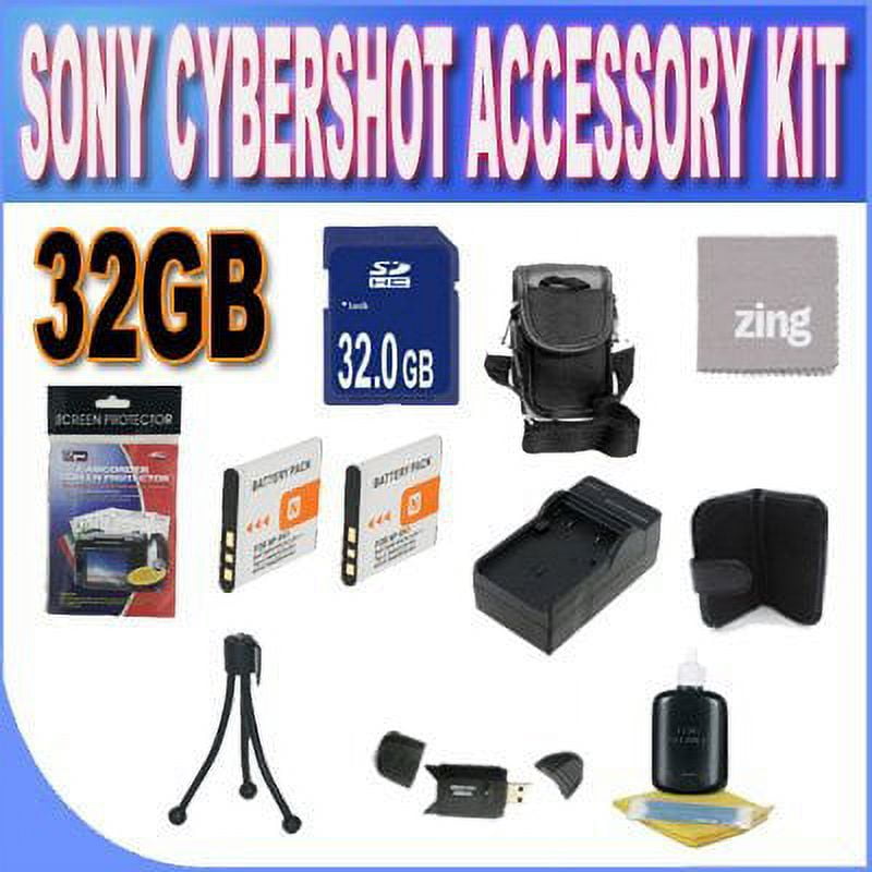 Sony Cyber-Shot Dsc-w510/w530/560/570 32GB Accessory Kit (32GB SDHC ...