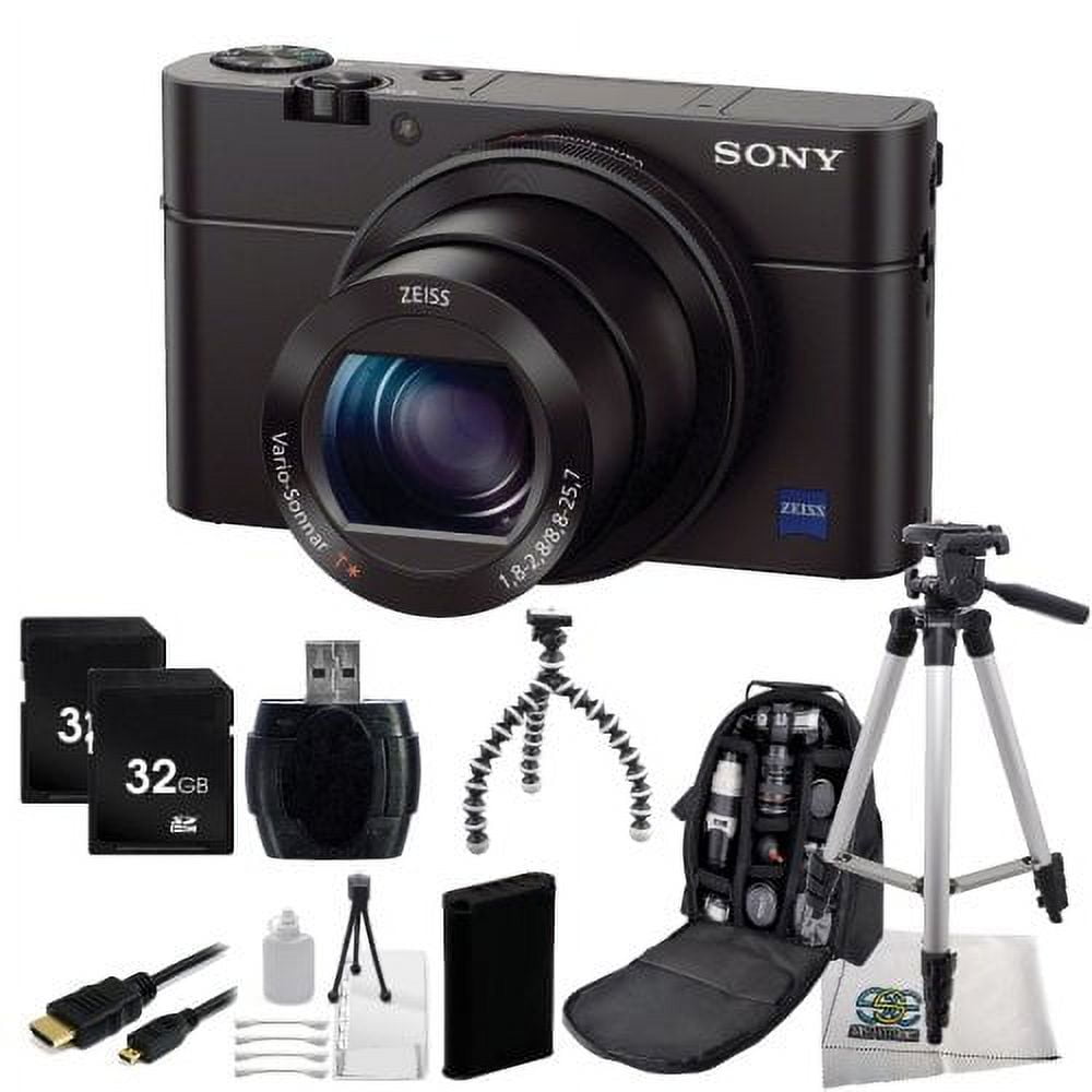 Sony Cyber-shot DSC-RX100 III Digital Camera + 12PC Accessory Bundle ...